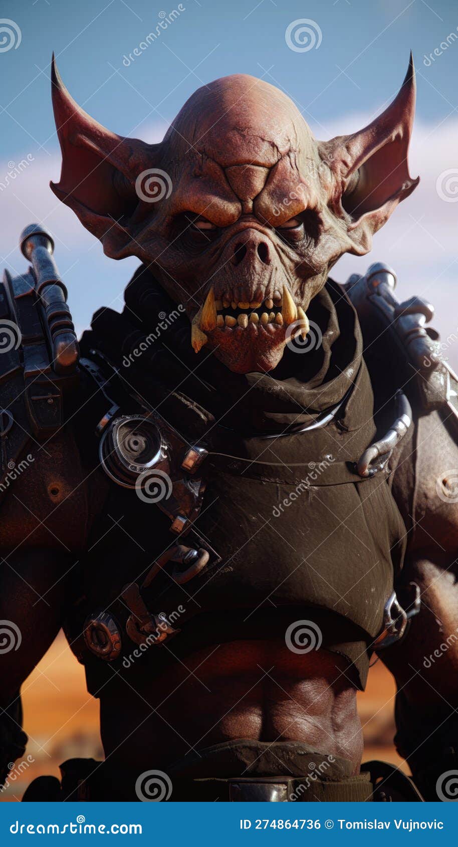 Post Apocalyptic Goblin Scavenger Stock Illustration - Illustration of ...