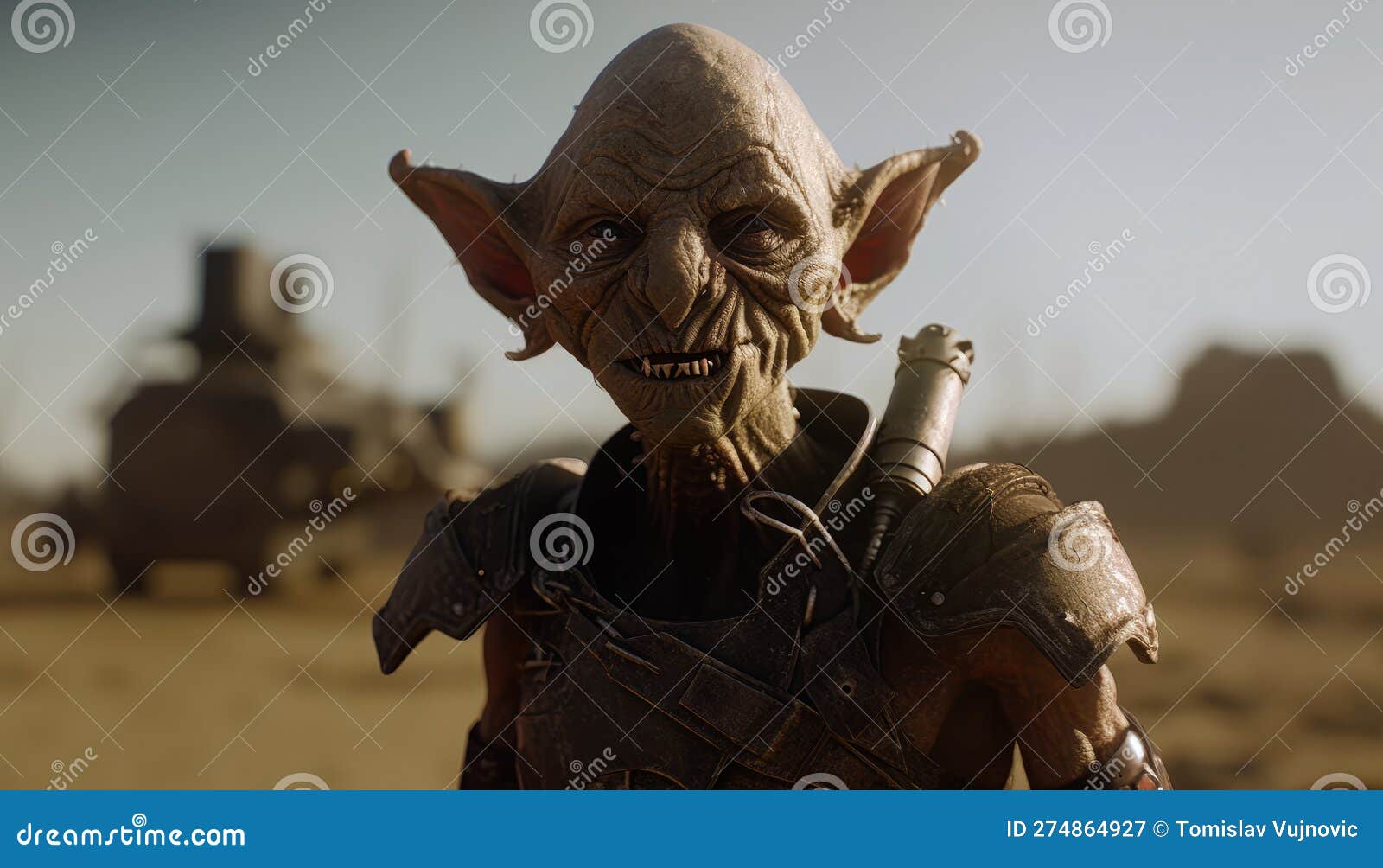 Post Apocalyptic Goblin Scavenger Stock Illustration - Illustration of ...