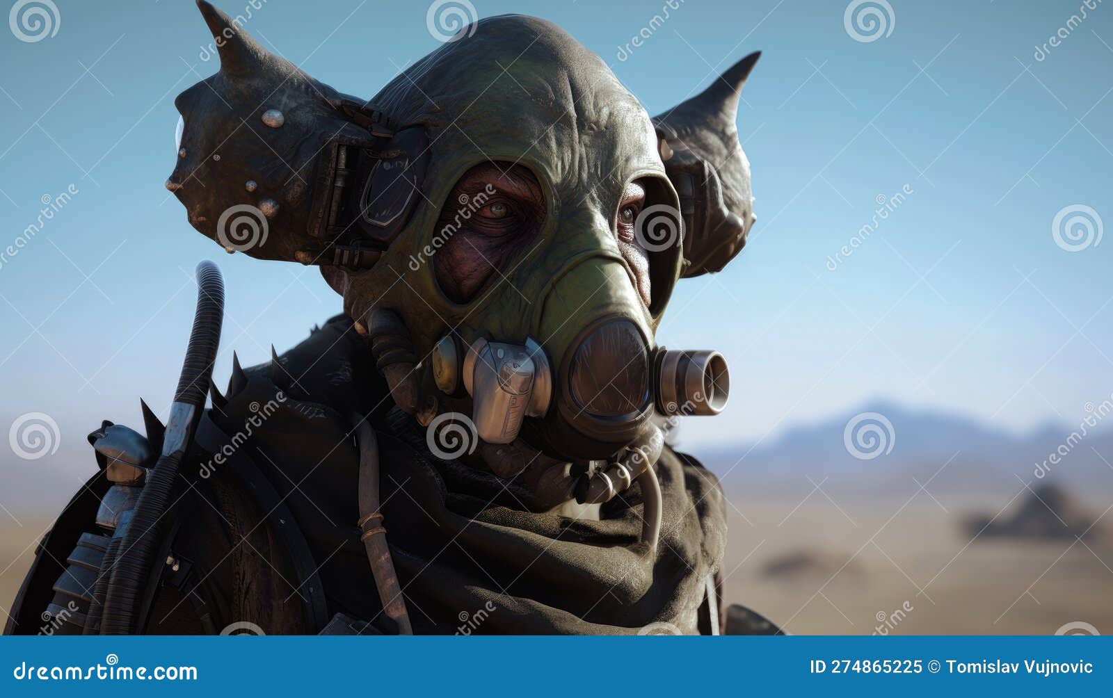 Post Apocalyptic Goblin Scavenger Stock Illustration - Illustration of ...