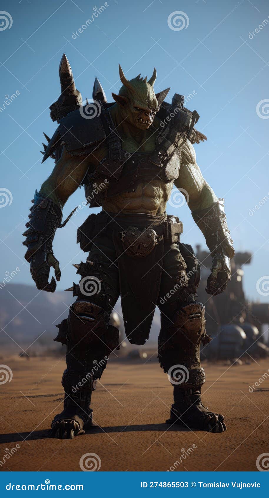 Post Apocalyptic Goblin Scavenger Stock Illustration - Illustration of ...