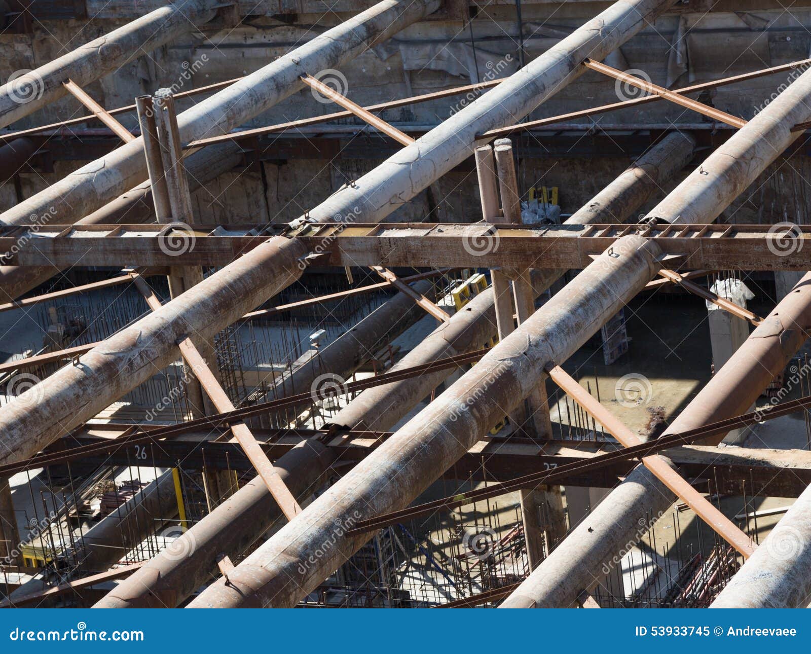 Post-and-beam system stock image. Image of design, construction - 53933745