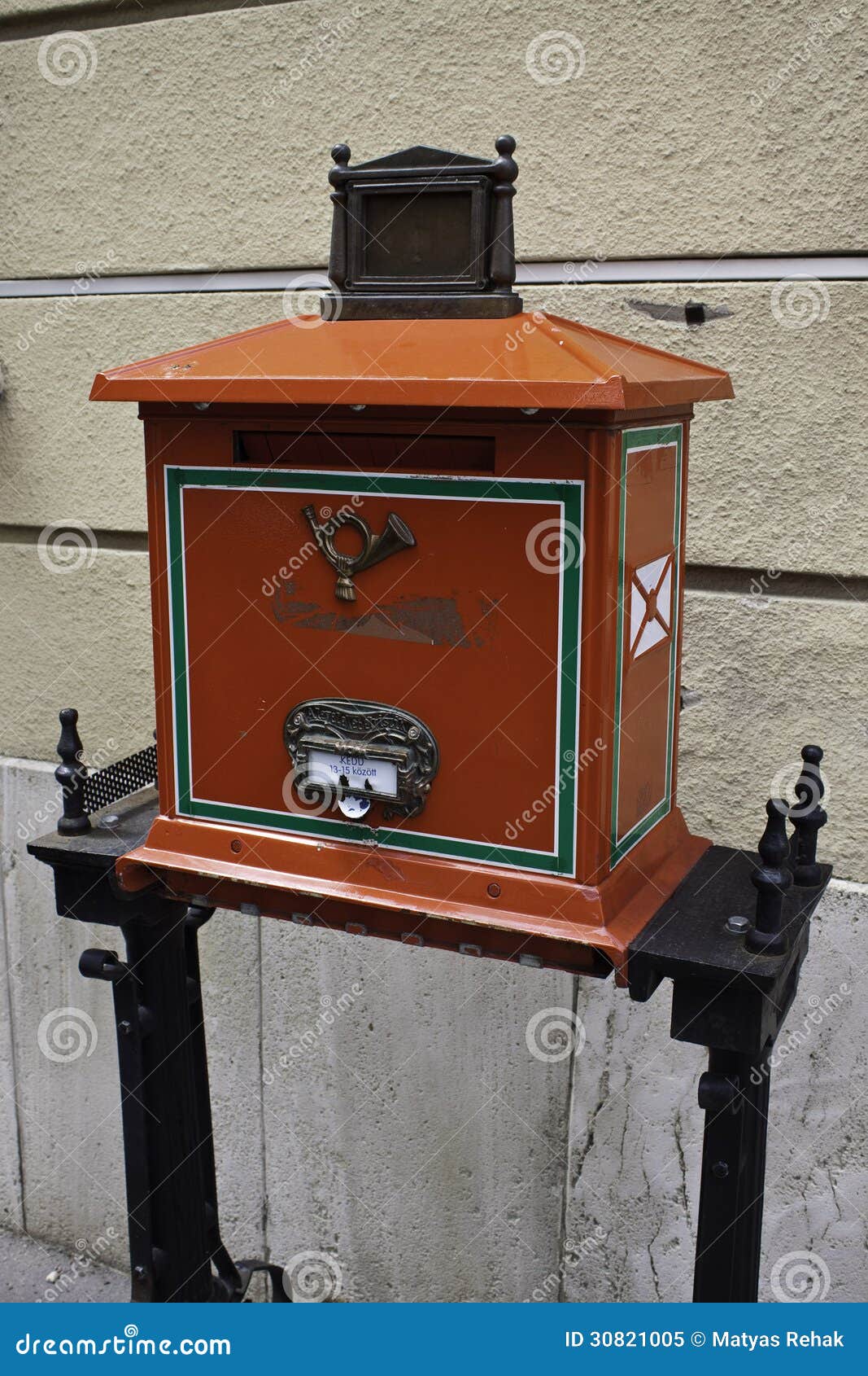 Post Box in Budapest stock image. Image of pest, letter - 30821005