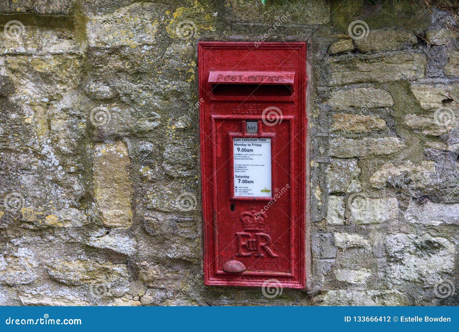 Post Box Built into a Wall in Bradford on Avon Editorial Photography ...