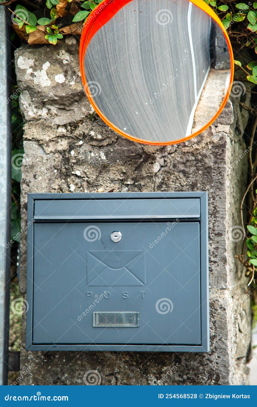 Post Box, Embedded in a Stone Wall Stock Photo - Image of royal, letter ...