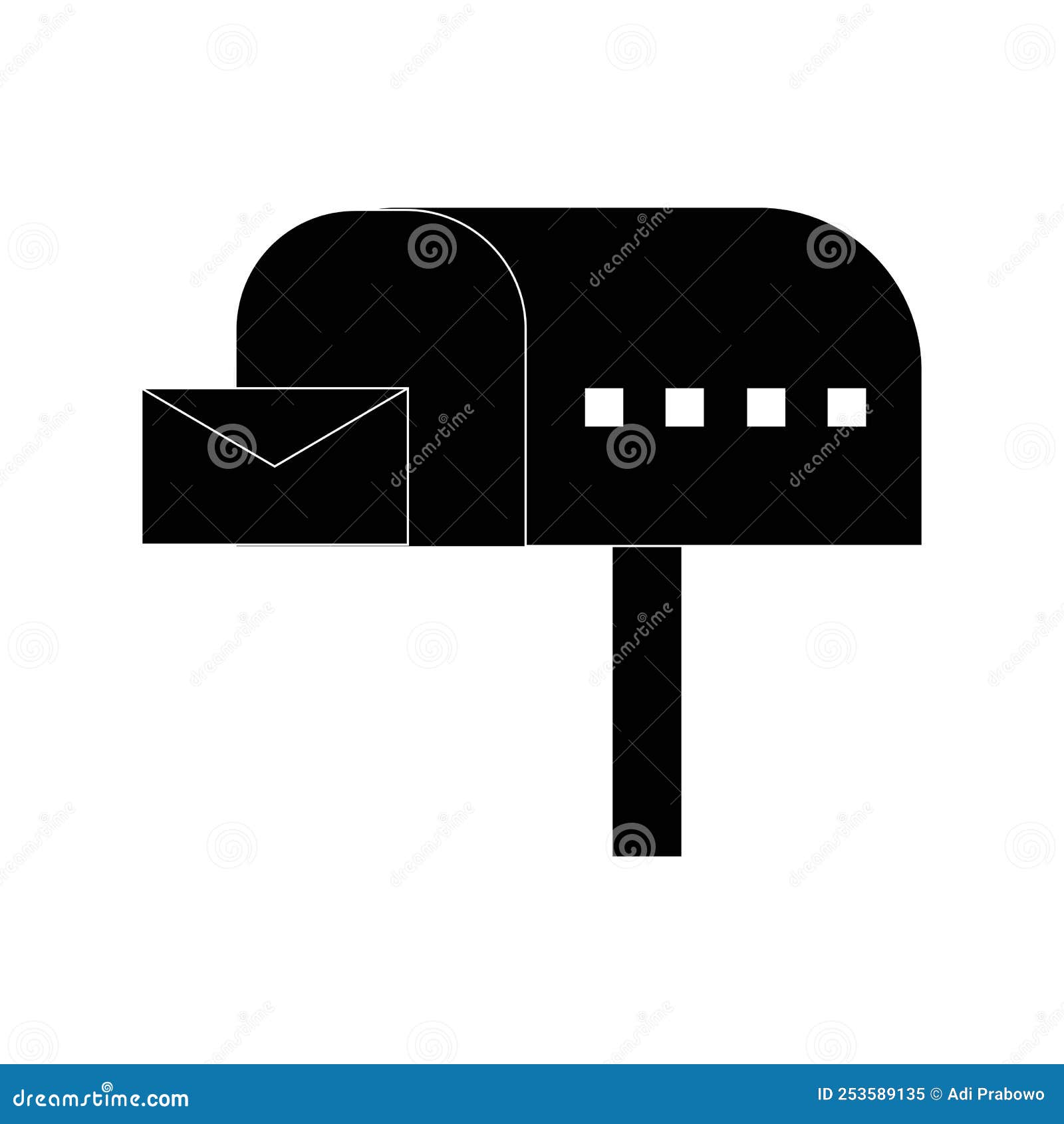 Post Box Icon Logo Vector Design Stock Vector - Illustration of ...