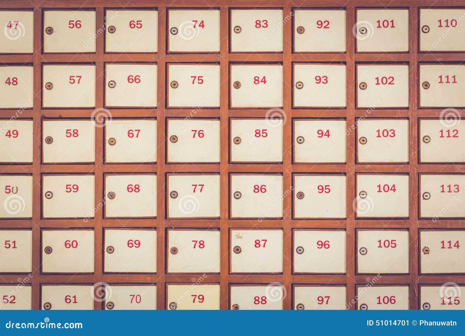 Post box with number stock image. Image of office, post - 51014701