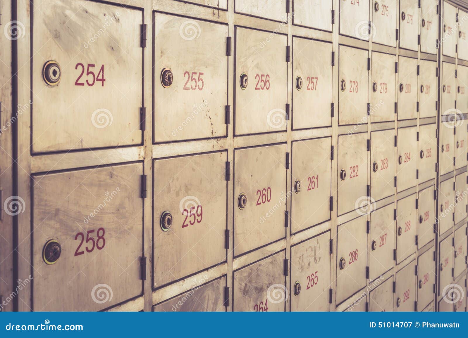 Post box with number stock image. Image of service, number - 51014707