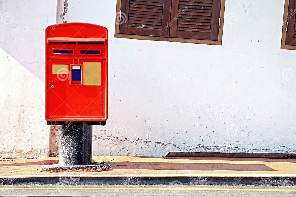 Post box. stock photo. Image of royal, color, britain - 92512394