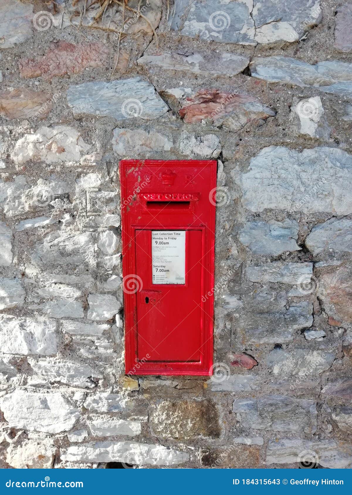 Post box in wall editorial stock photo. Image of temple - 184315643