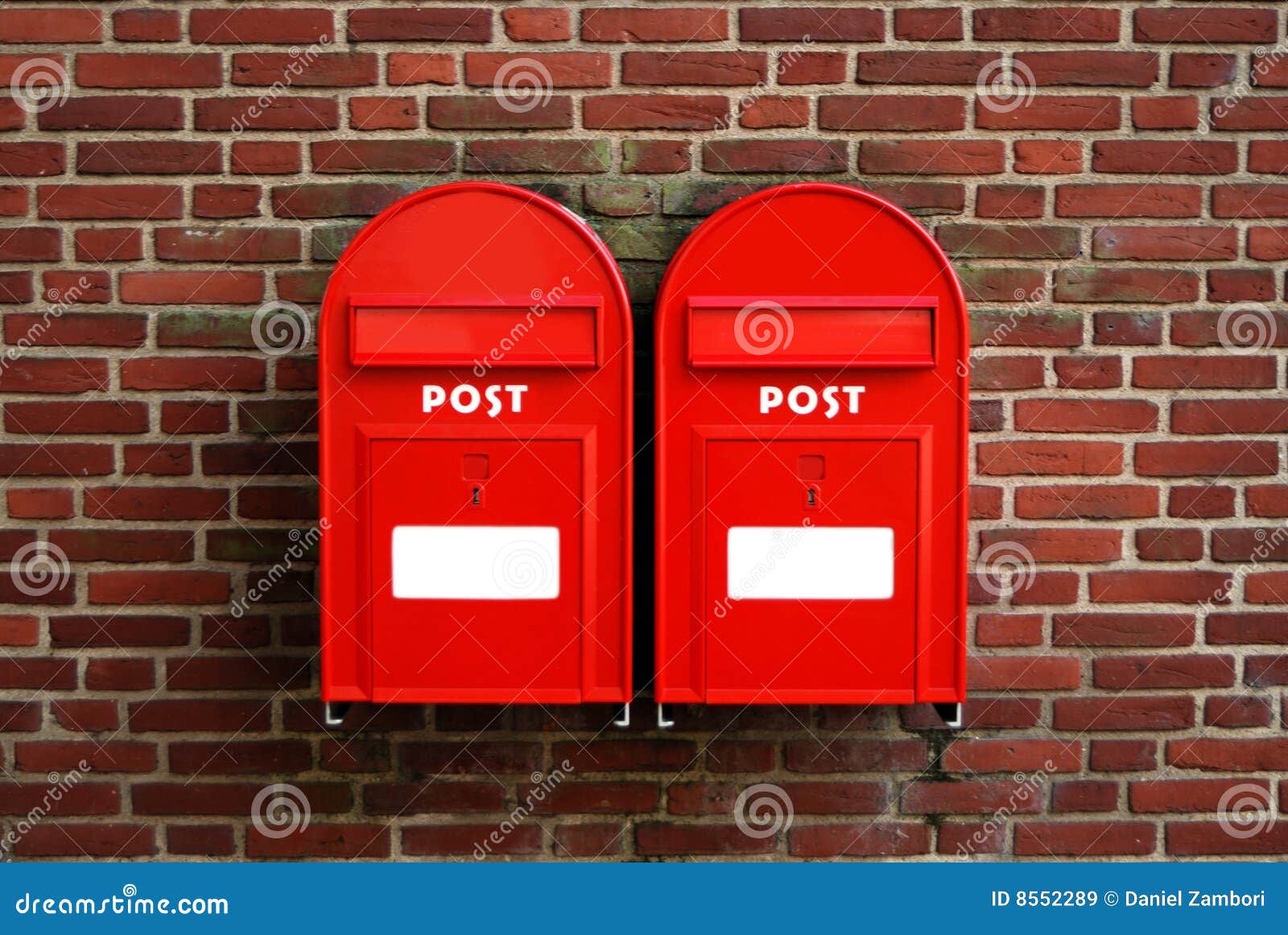 Post boxes stock image. Image of post, boxes, brick, mail - 8552289