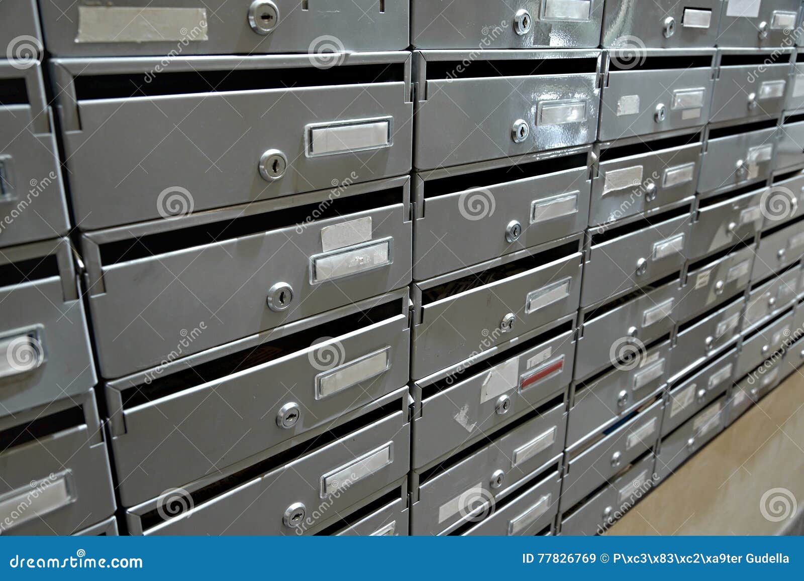 Post boxes of a house stock image. Image of guard, safety - 77826769