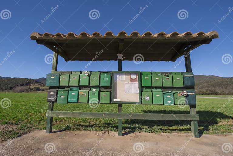 Post Boxes editorial image. Image of grass, nature, spanish - 58247695
