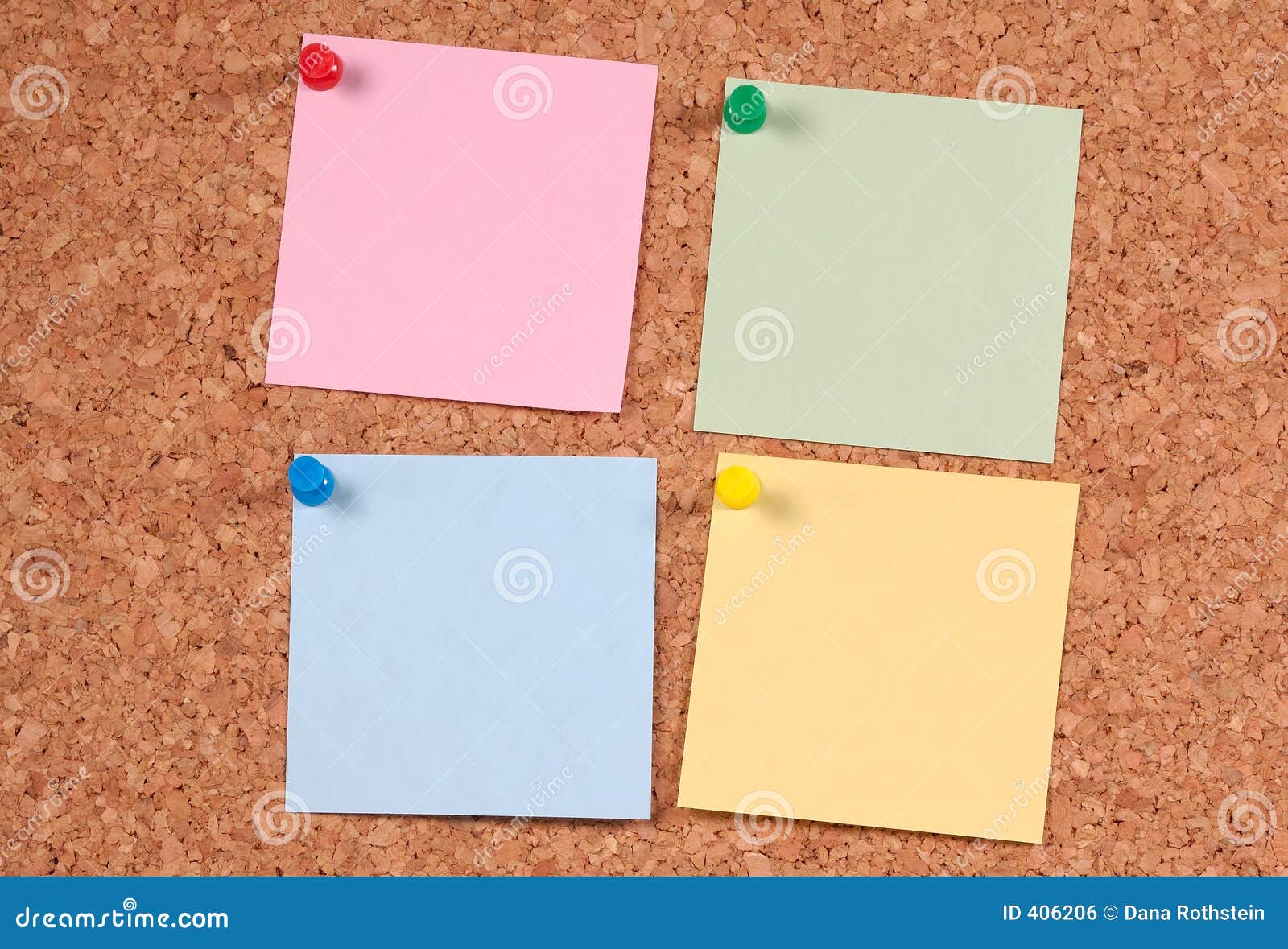 Post-it del color foto de archivo. Imagen de negocios, oficina - 406206