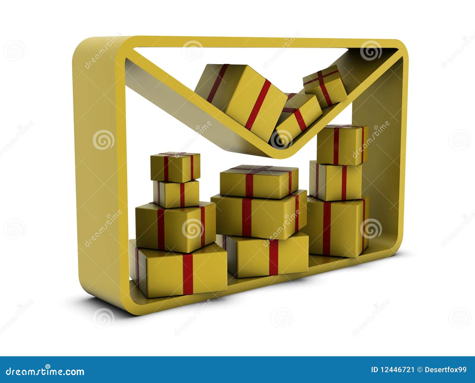 Post delivery stock illustration. Illustration of isolated - 12446721