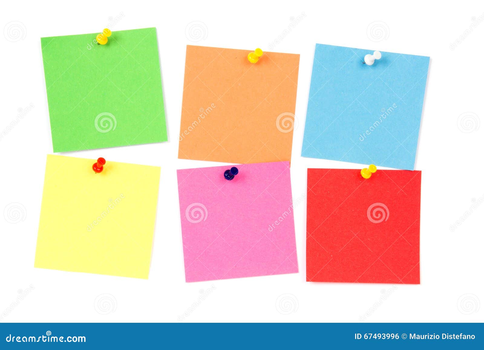 Post-it en la pared foto de archivo. Imagen de etiqueta - 67493996