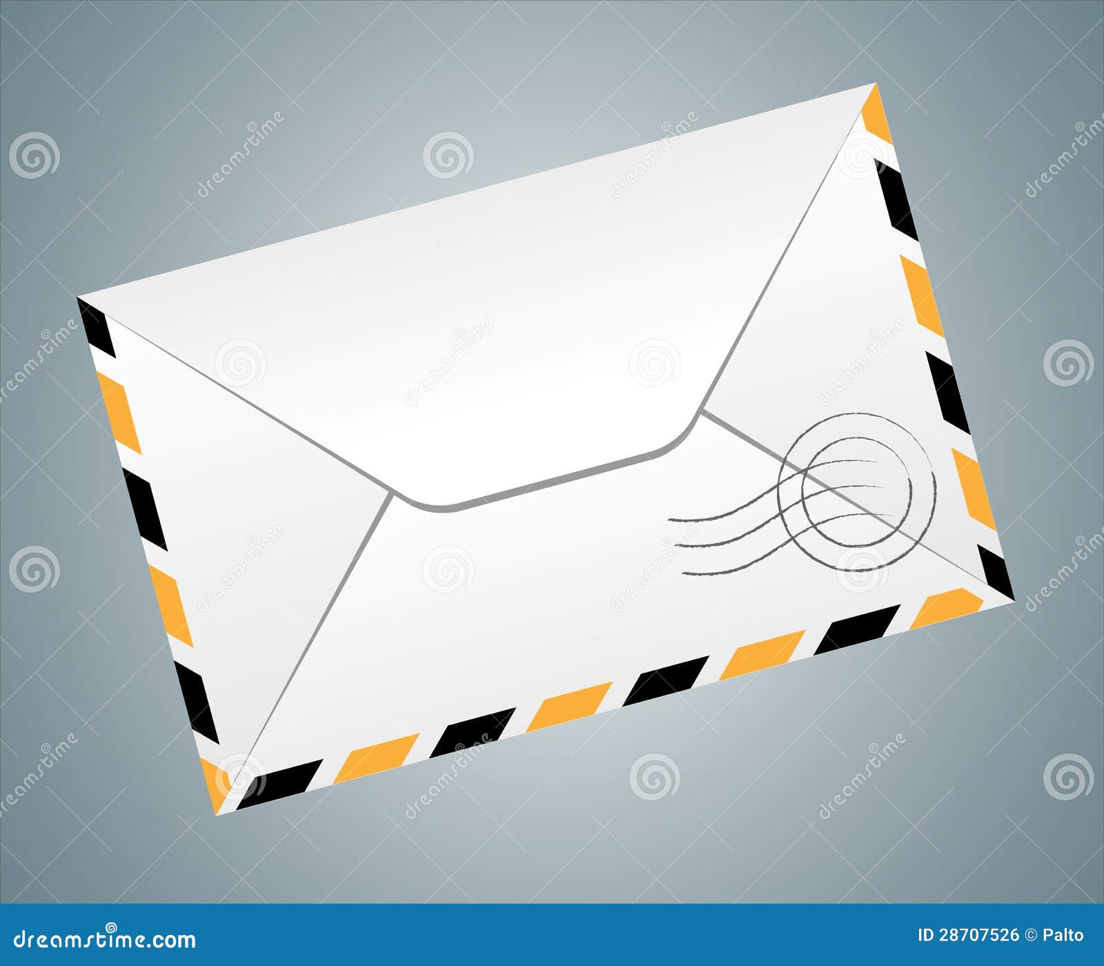 Post envelope stock illustration. Illustration of postal - 28707526