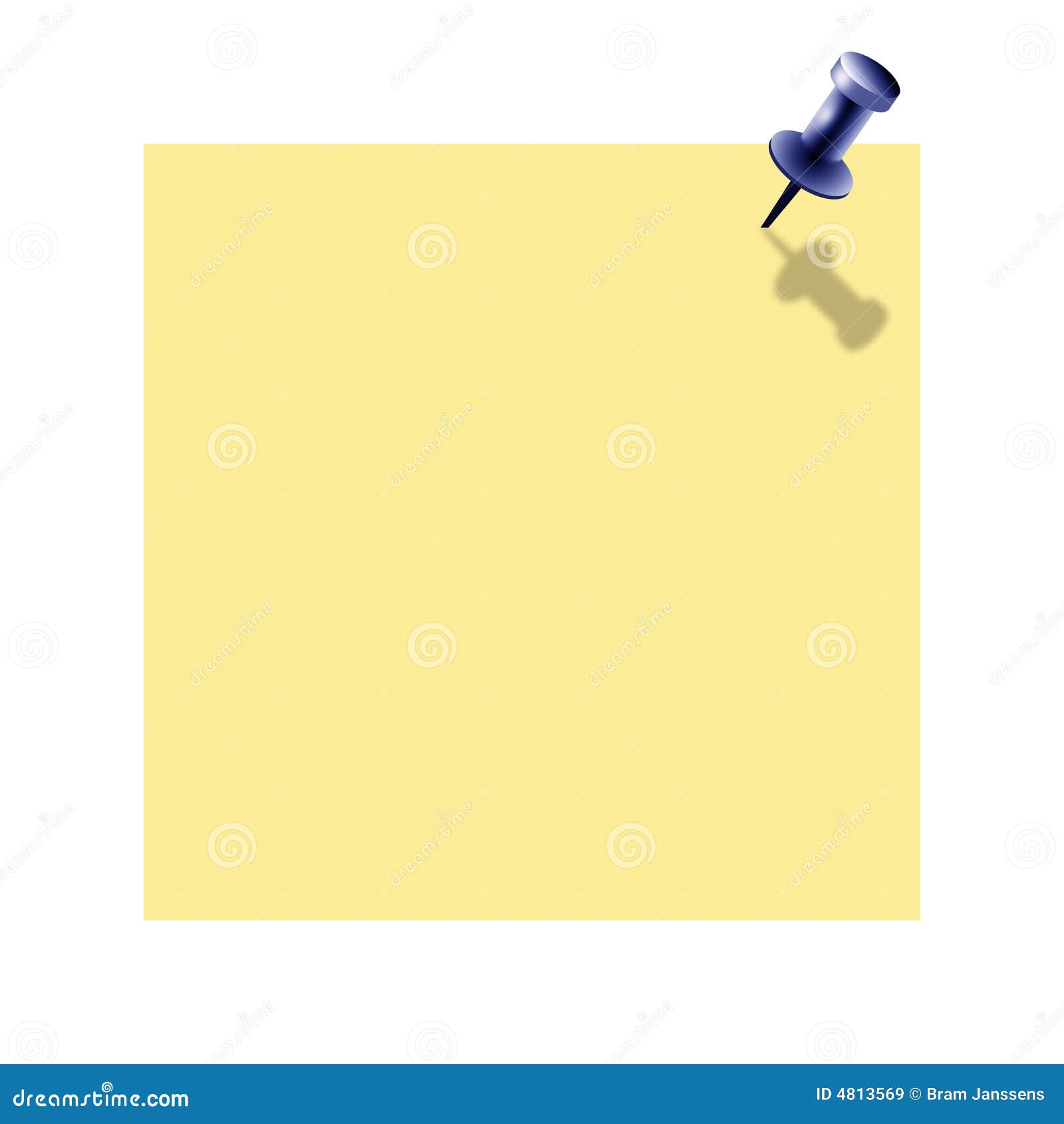 Post-it giallo illustrazione di stock. Illustrazione di rilievo - 4813569