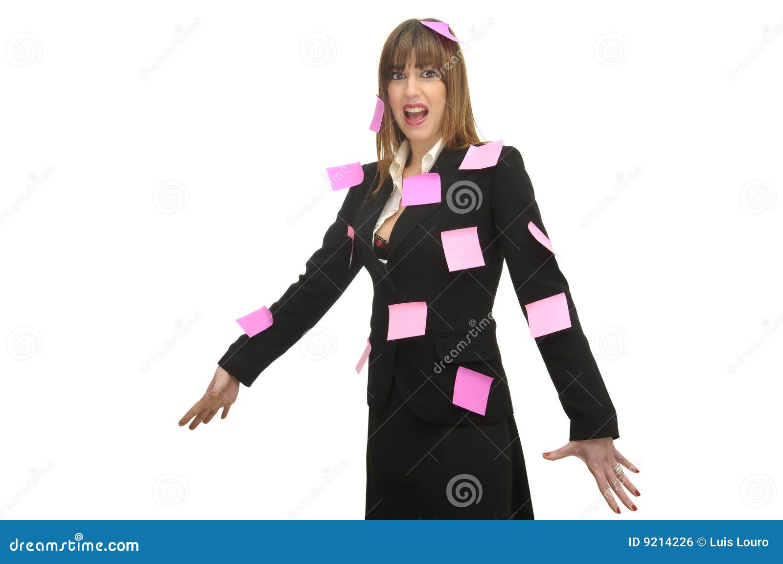 Post-it girl stock photo. Image of handsome, relaxed, portuguese - 9214226