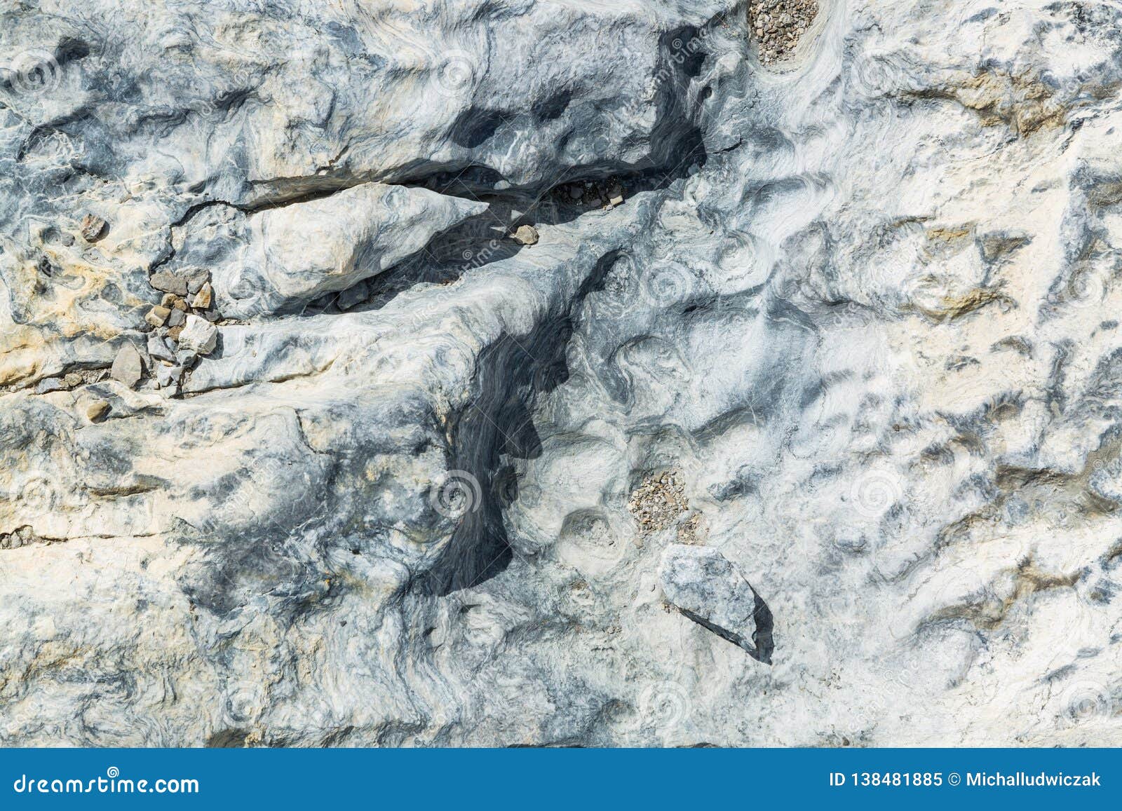Post-glacial Stone Surface with Lot of Cracks Stock Image - Image of ...