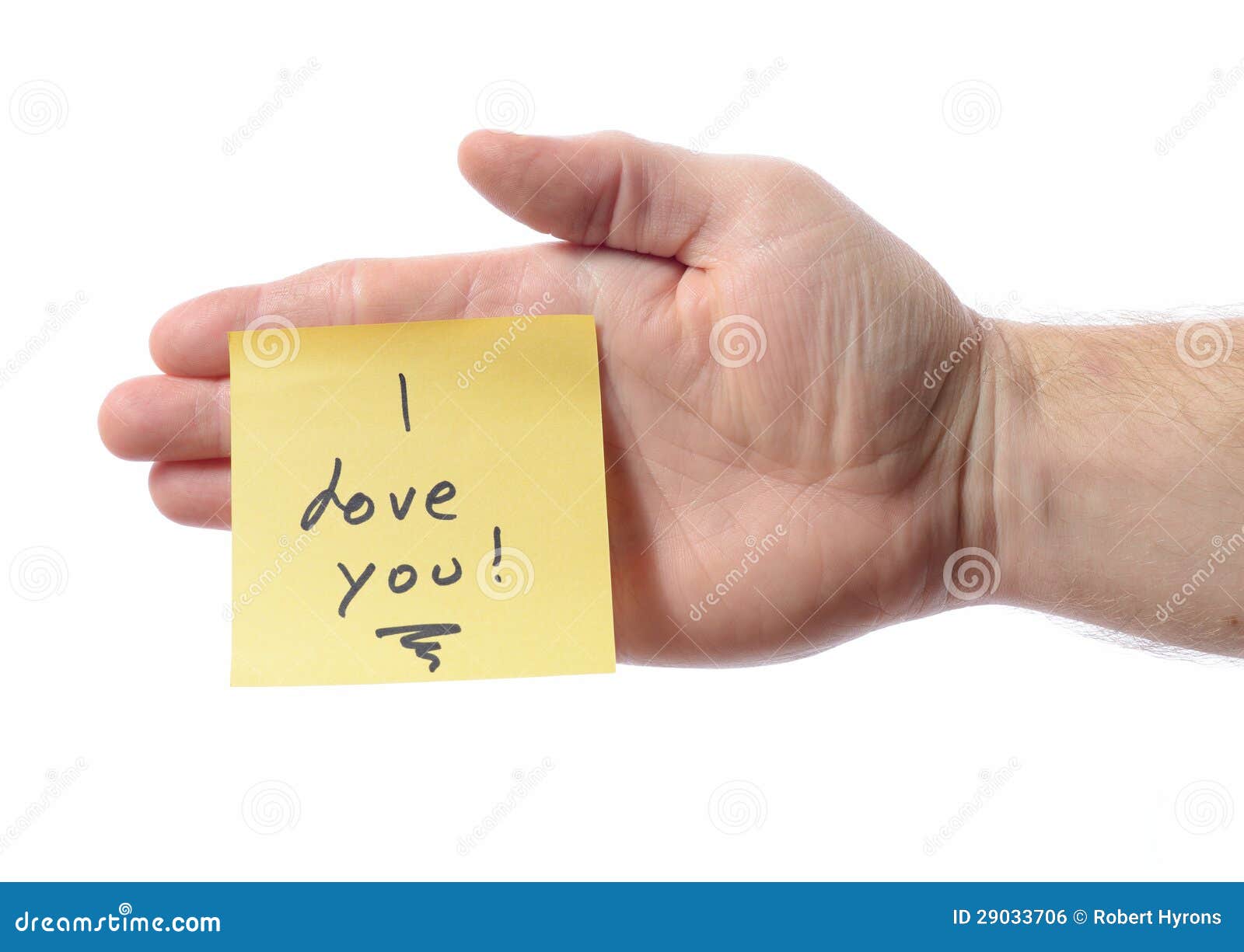 Post it i love you stock photo. Image of note, document - 29033706