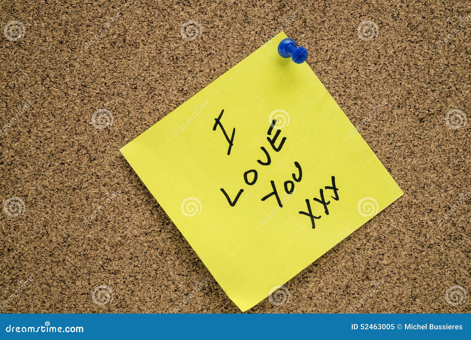 Post it I LOVE YOU stock image. Image of lover, marker - 52463005