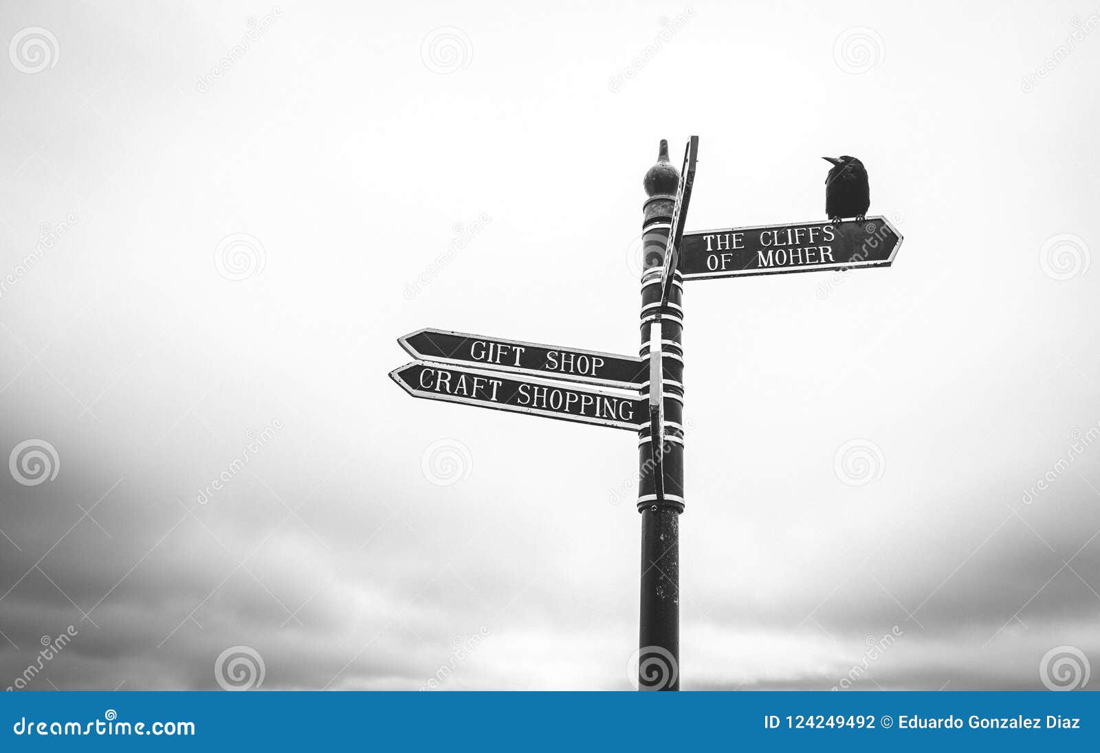 Post with indications stock photo. Image of erin, indications - 124249492