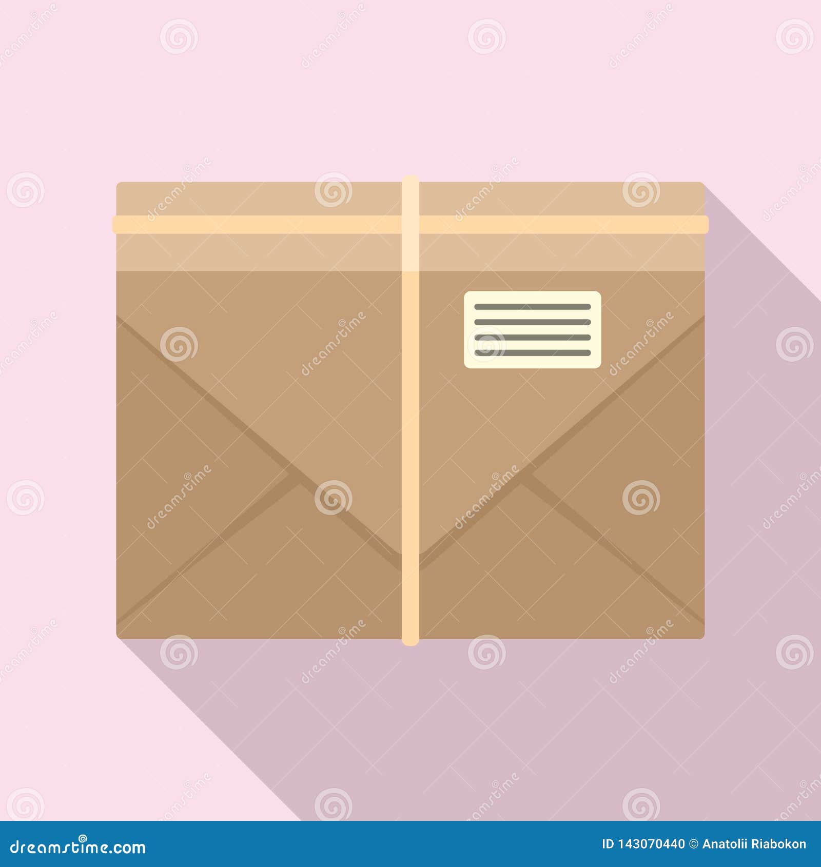 Post Letter Icon, Flat Style Stock Vector - Illustration of graphic ...