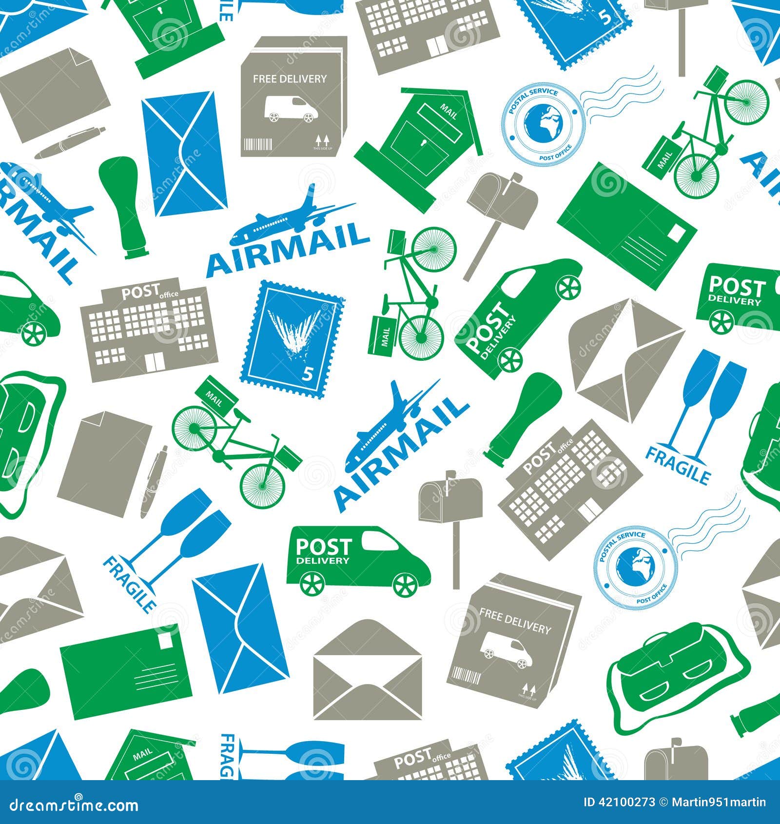 Post and Mail Color Pattern Stock Vector - Illustration of texture ...