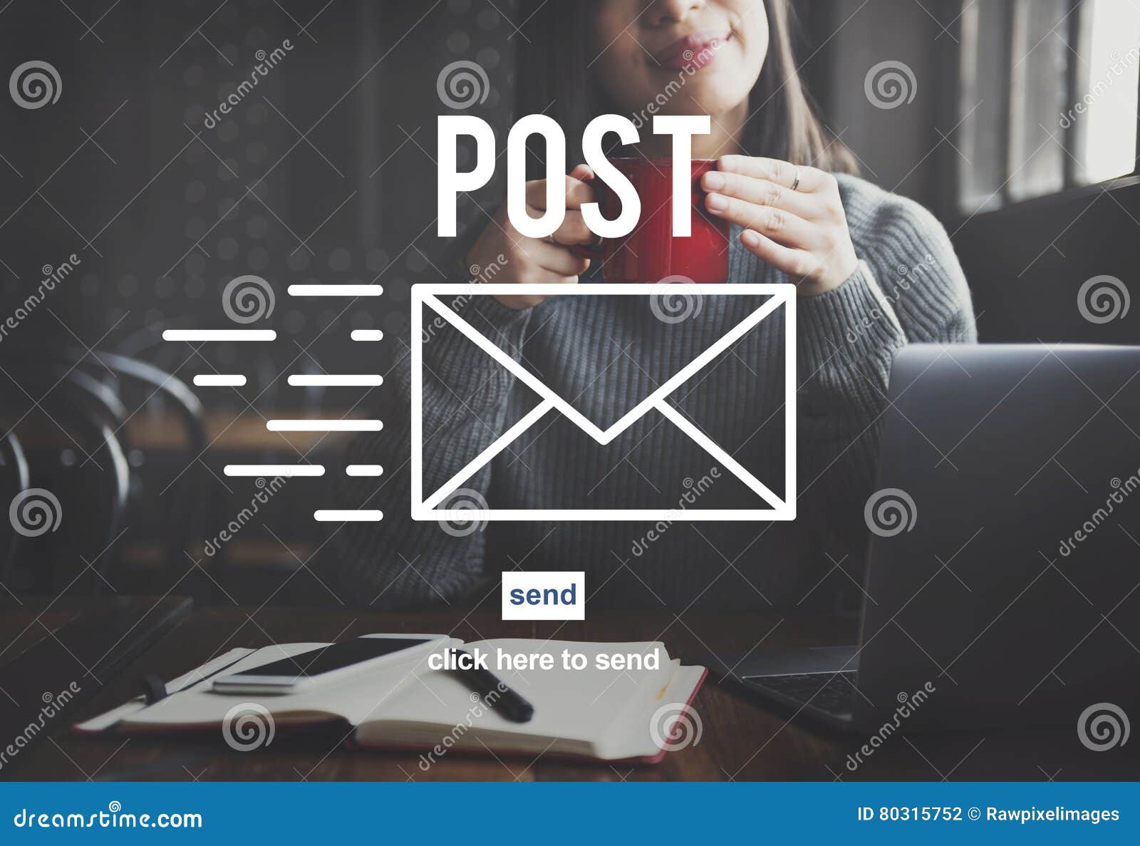 Post Mail Correspondence Online Message Communication Concept Stock ...