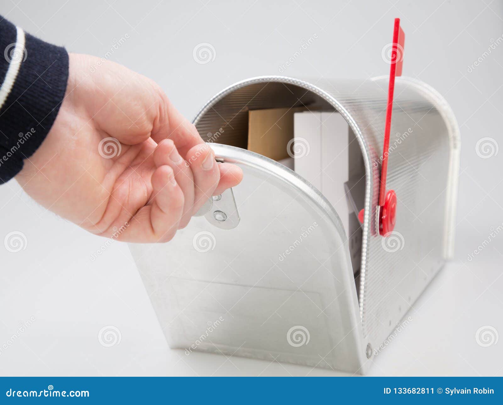 Post Mailbox Letter Hand Composition with Images of Human Hand ...