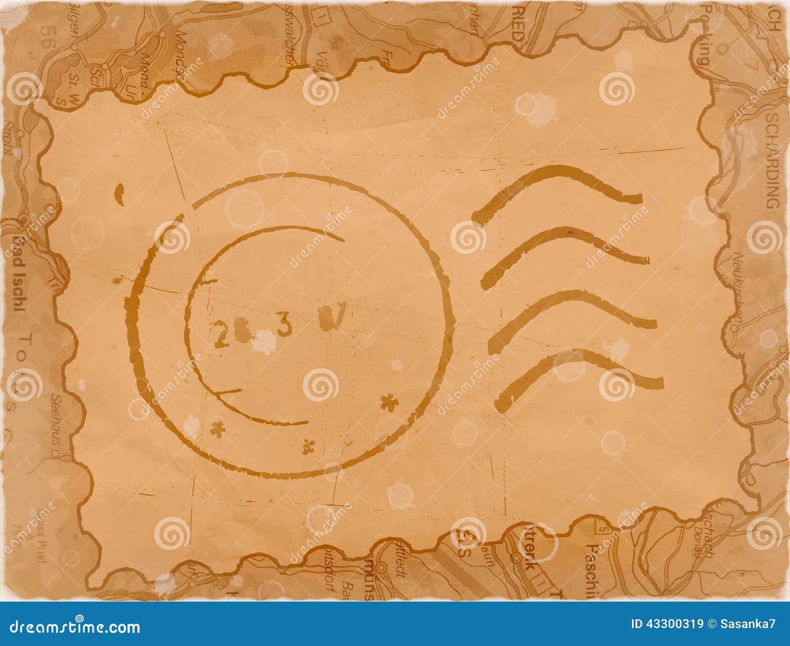 Post mark - old paper stock illustration. Illustration of grunge - 43300319