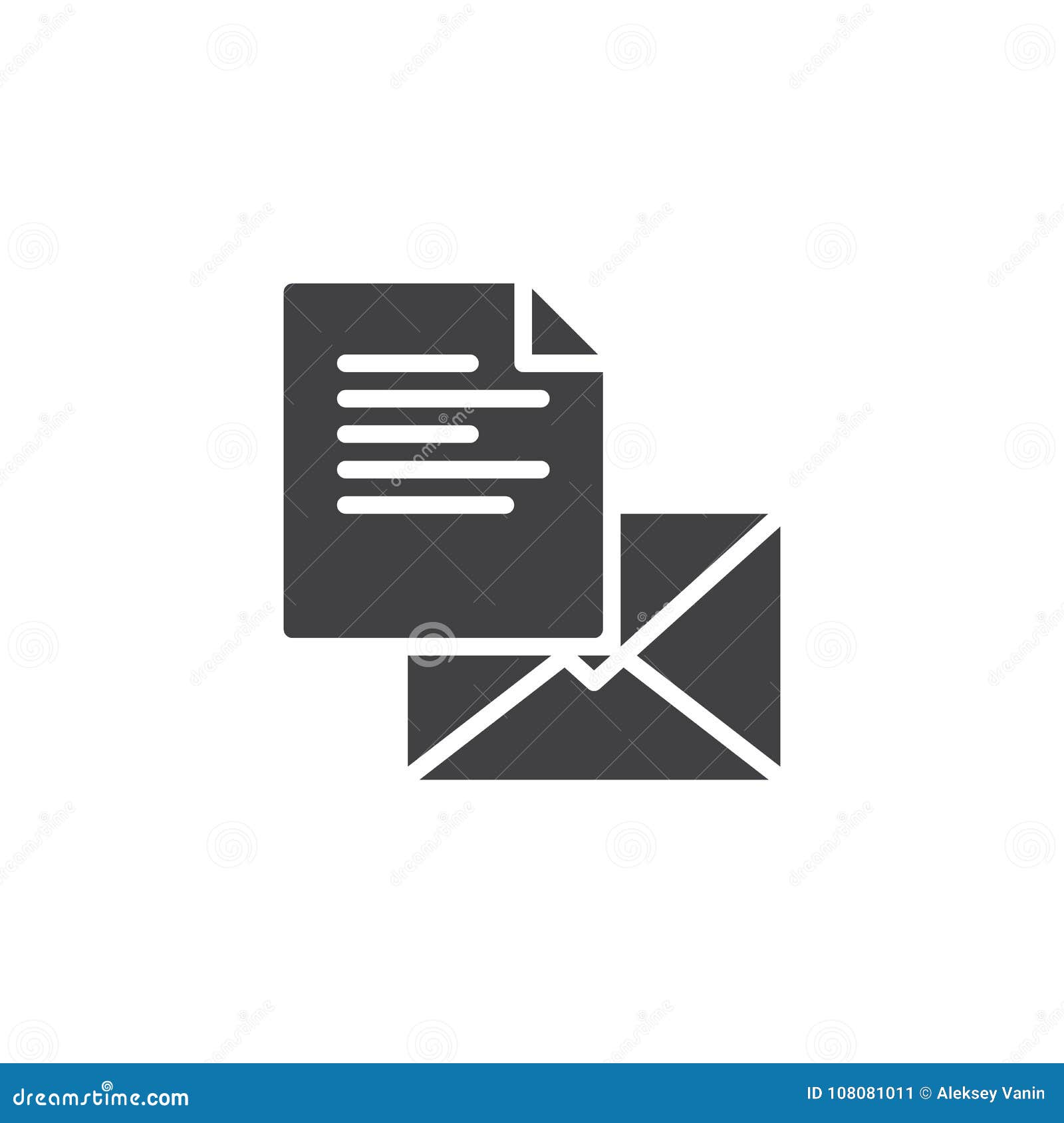 Post message icon vector stock vector. Illustration of sign - 108081011