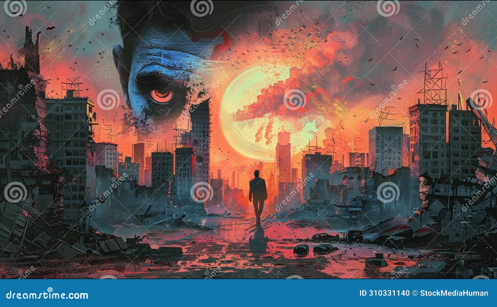 Post Modern Apocalypse Hellscape Brave New World 1984 Totalitarianism ...