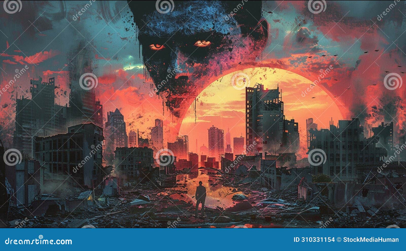 Post Modern Apocalypse Hellscape Brave New World 1984 Totalitarianism ...