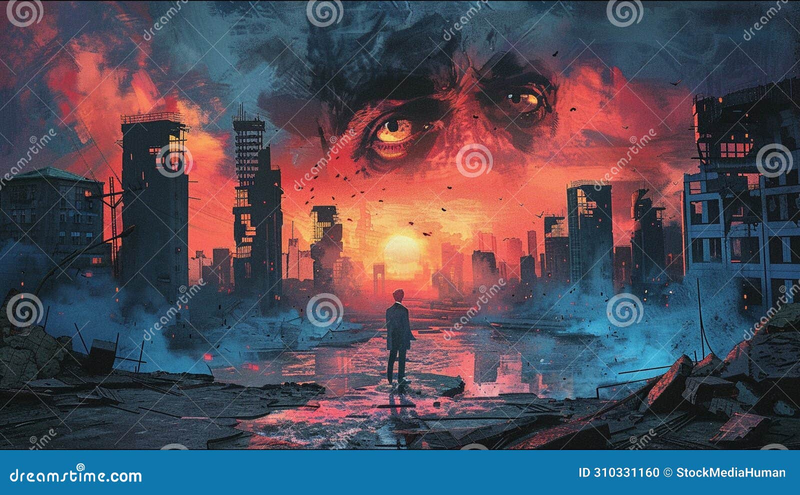 Post Modern Apocalypse Hellscape Brave New World 1984 Totalitarianism ...