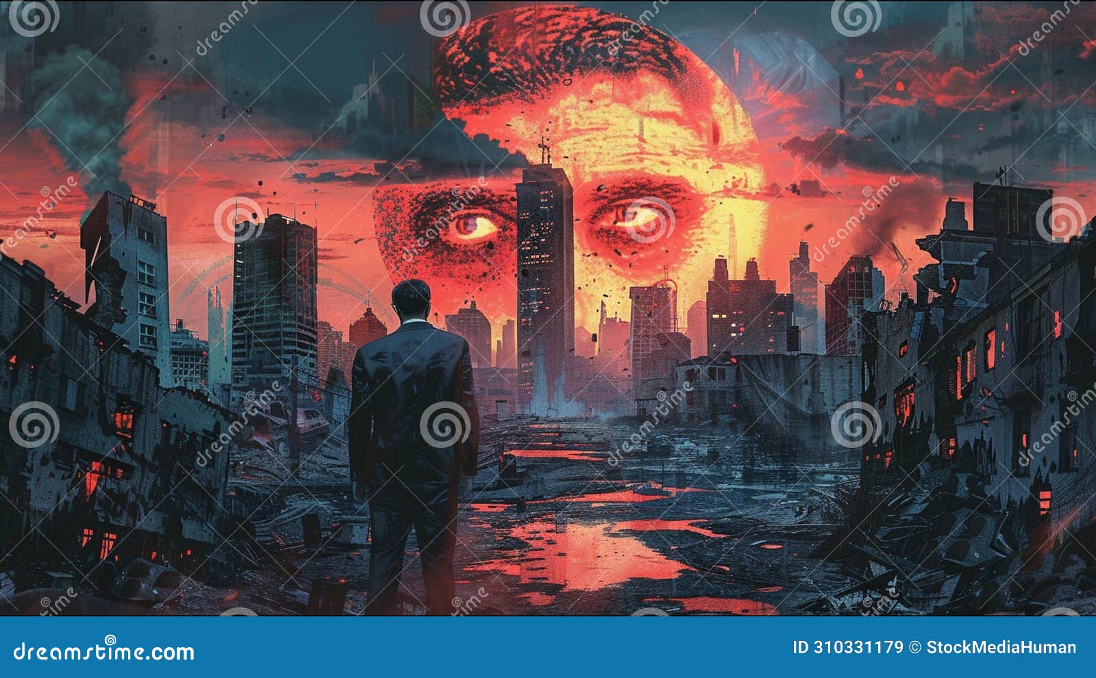 Post Modern Apocalypse Hellscape Brave New World 1984 Totalitarianism ...