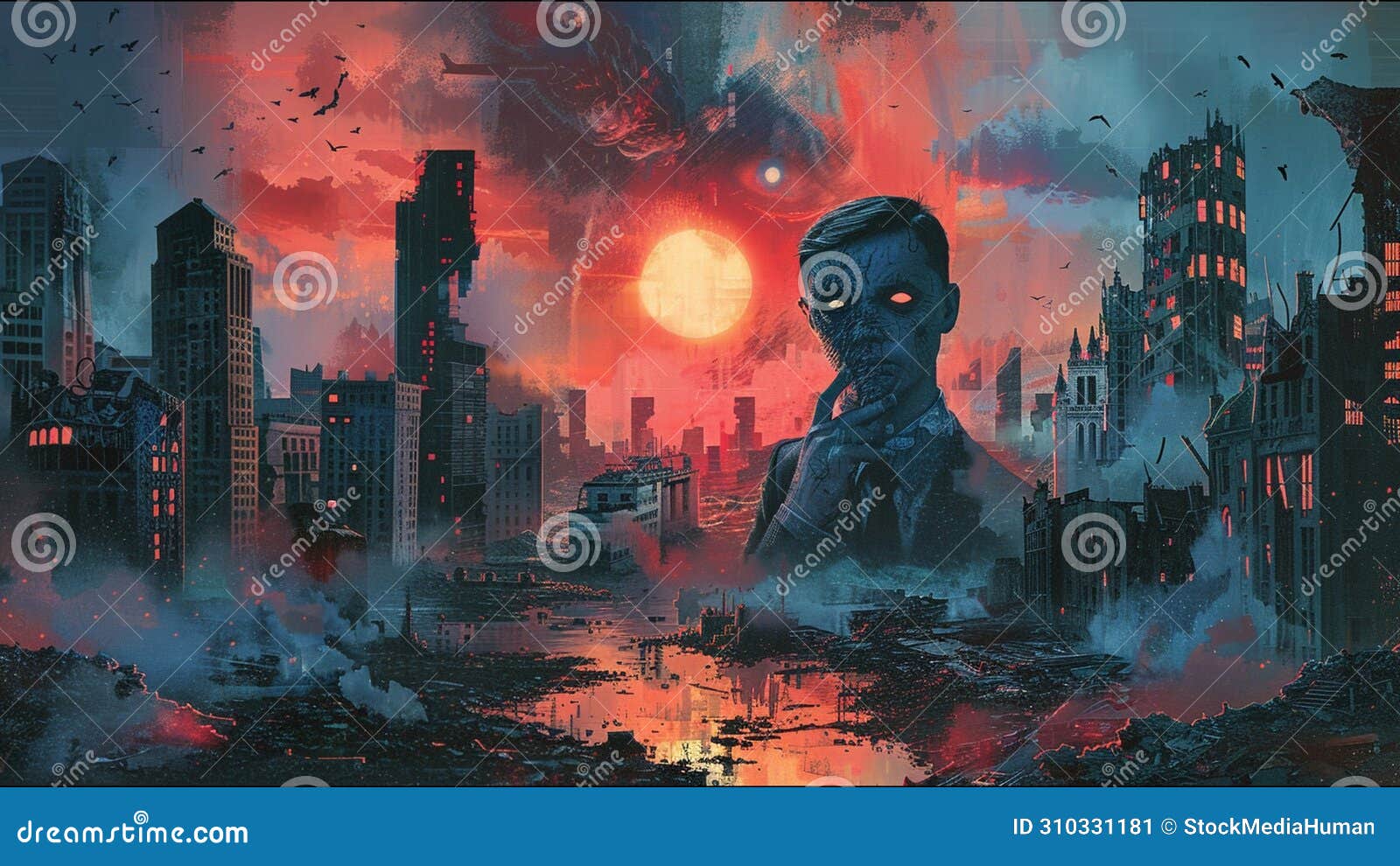 Post Modern Apocalypse Hellscape Brave New World 1984 Totalitarianism ...