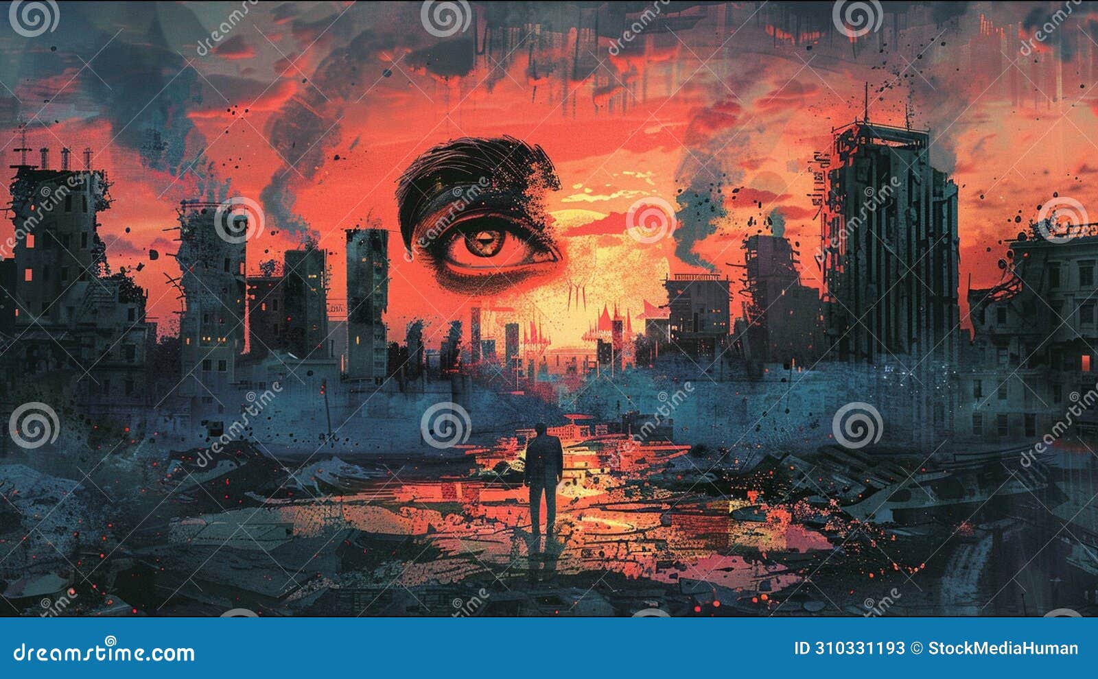 Post Modern Apocalypse Hellscape Brave New World 1984 Totalitarianism ...