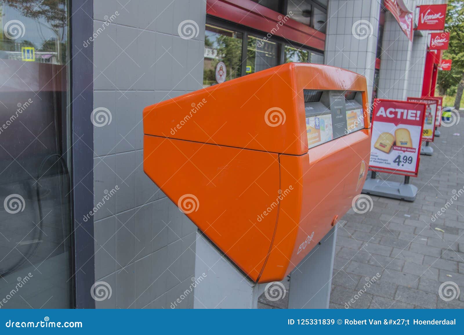 Post.nl Post Box at Amsterdam the Netherlands 2018 Editorial Stock ...