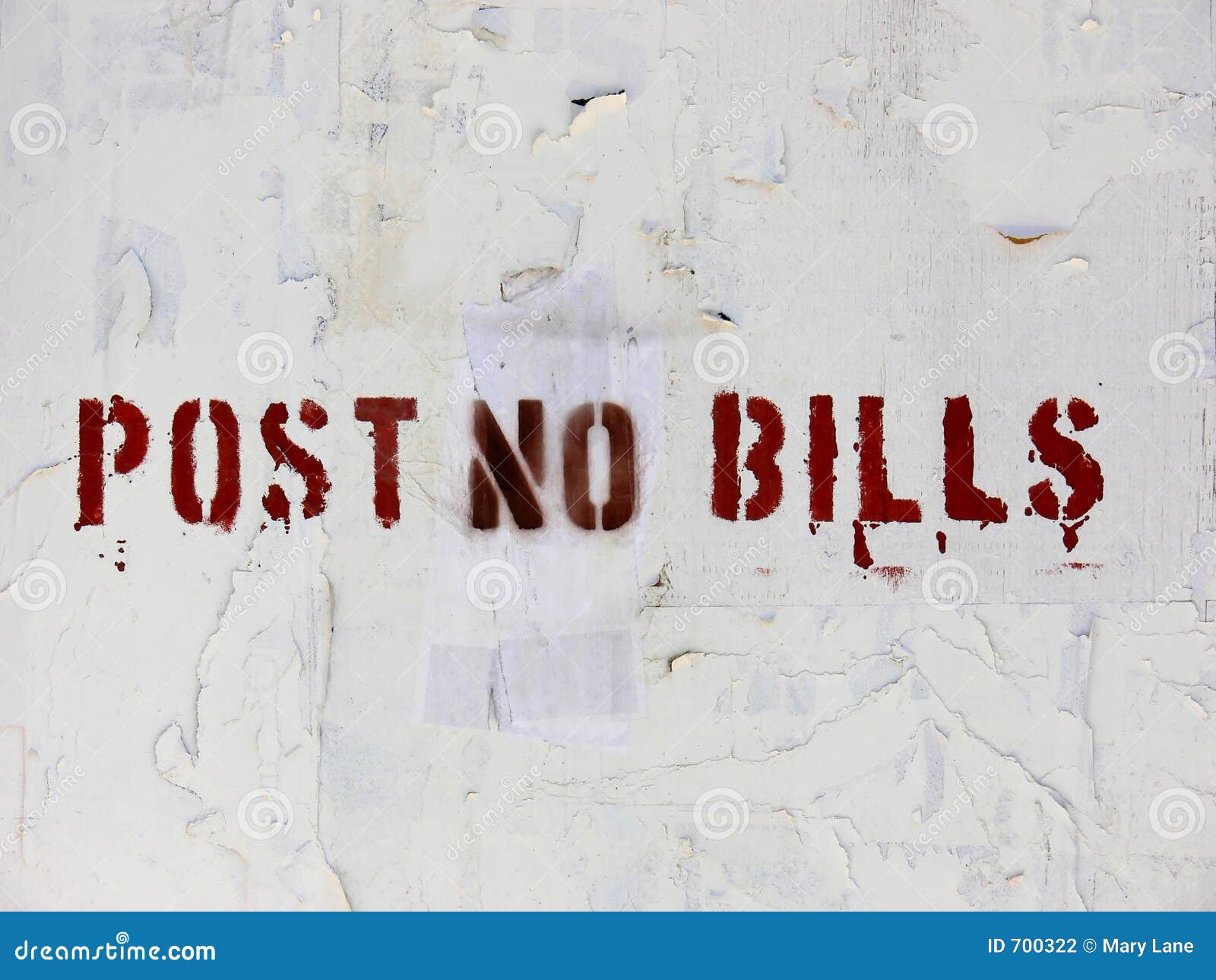 Post No Bills stock photo. Image of object, notice, building - 700322
