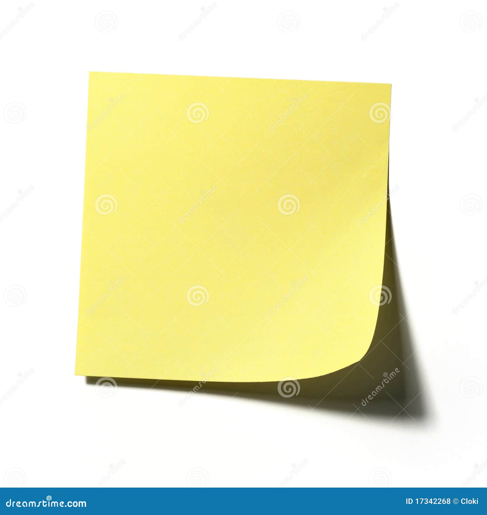 Post-it Note stock photo. Image of empty, notice, object - 17342268