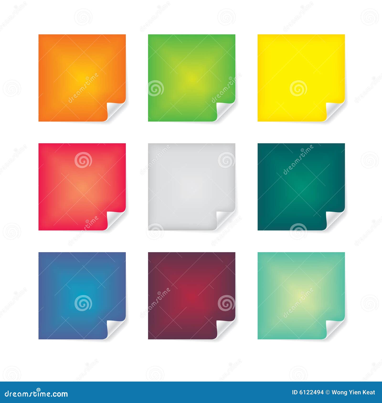 Post-it Note stock vector. Illustration of stick, medium - 6122494