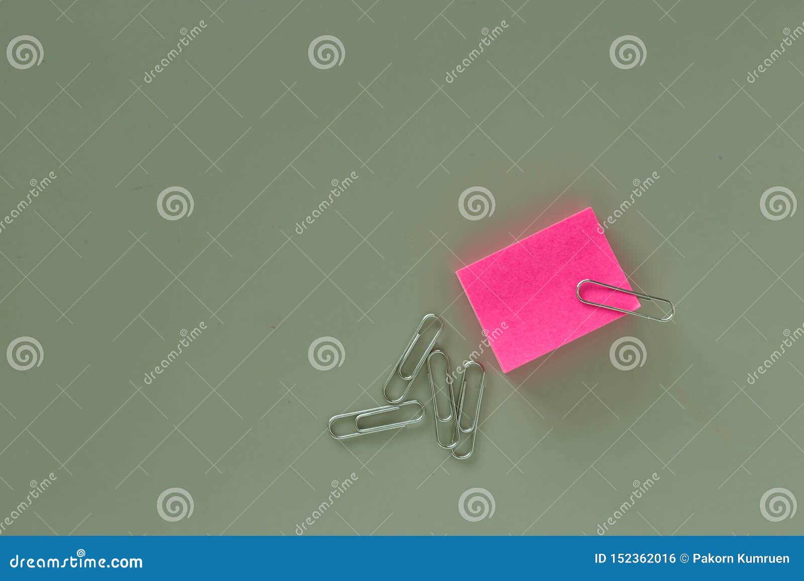 Post it Note and Clips Top View Desk Stock Photo - Image of flat, white ...