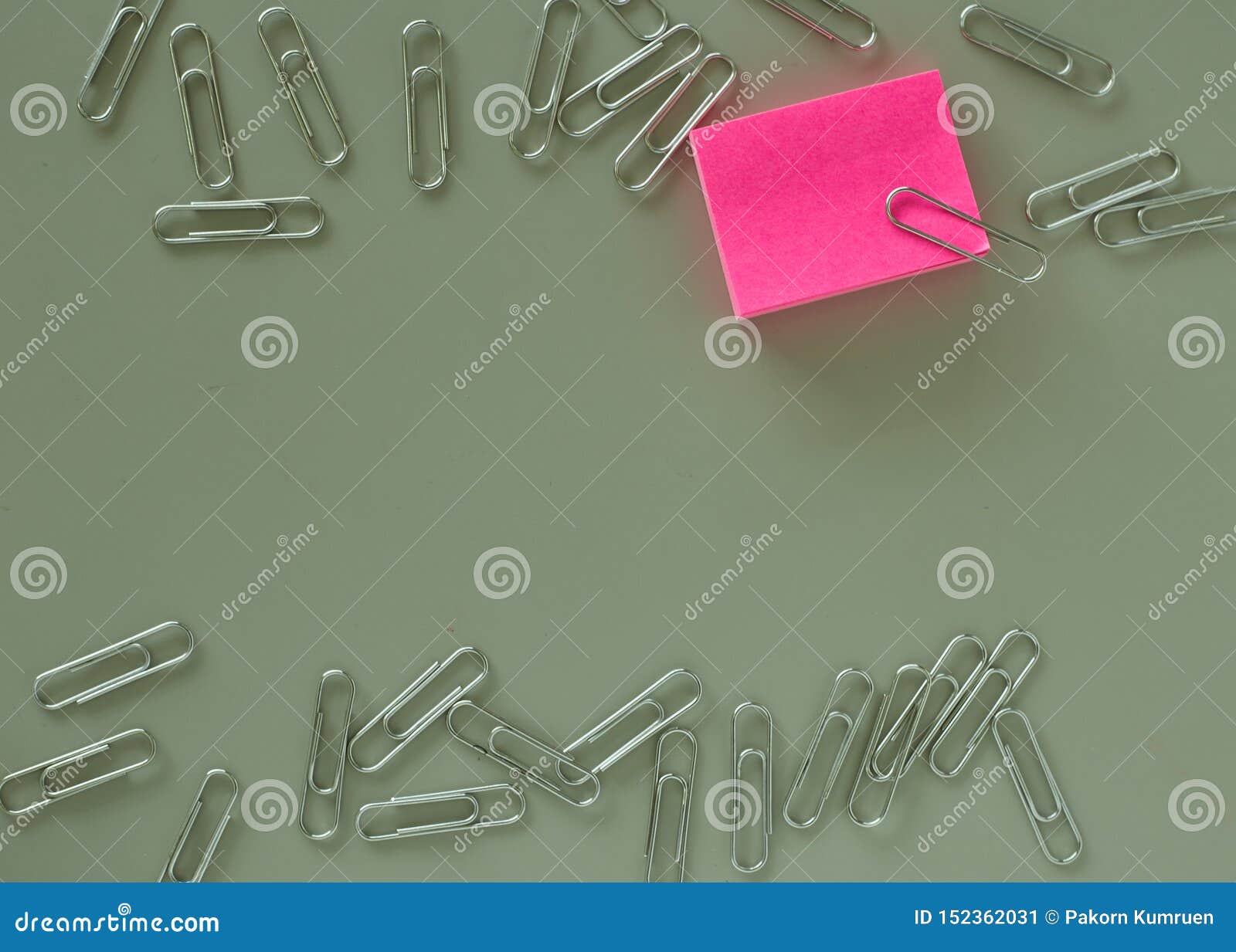 Post it Note and Clips Top View Desk Stock Image - Image of text, desk ...