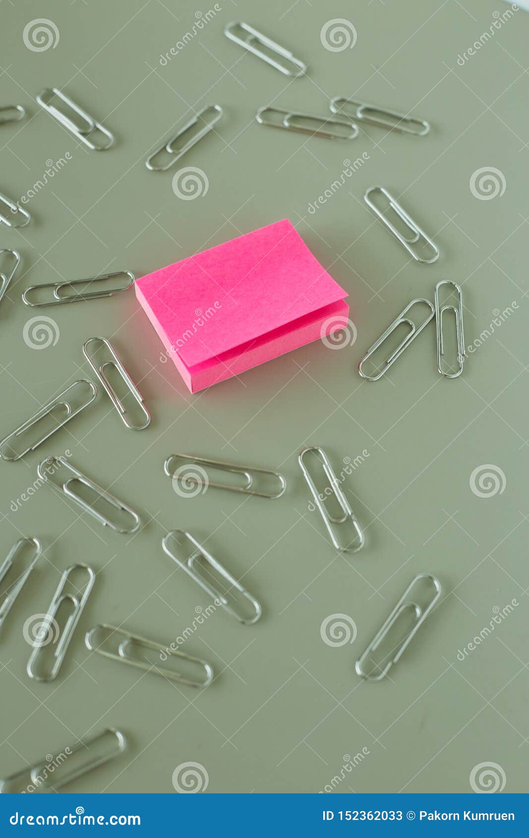 Post it Note and Clips Top View Desk Stock Image - Image of education ...