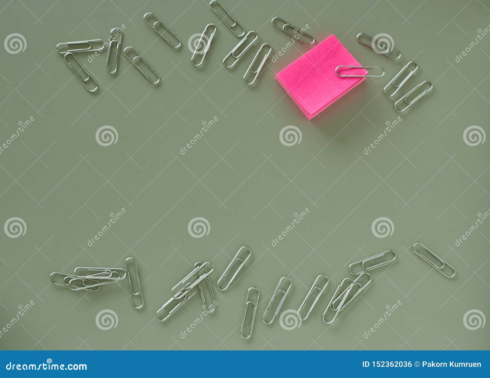 Post it Note and Clips Top View Desk Stock Photo - Image of desk, paper ...