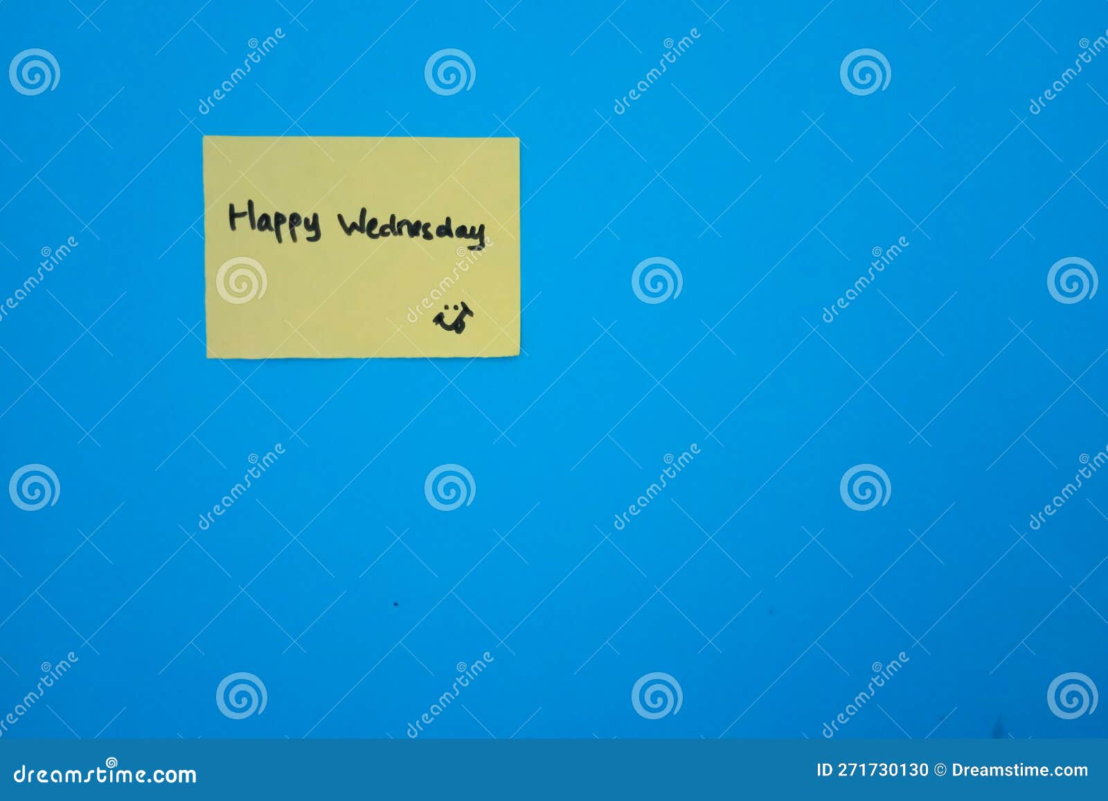 Post it Note Happy Wednesday Stock Photo - Image of document, happy ...