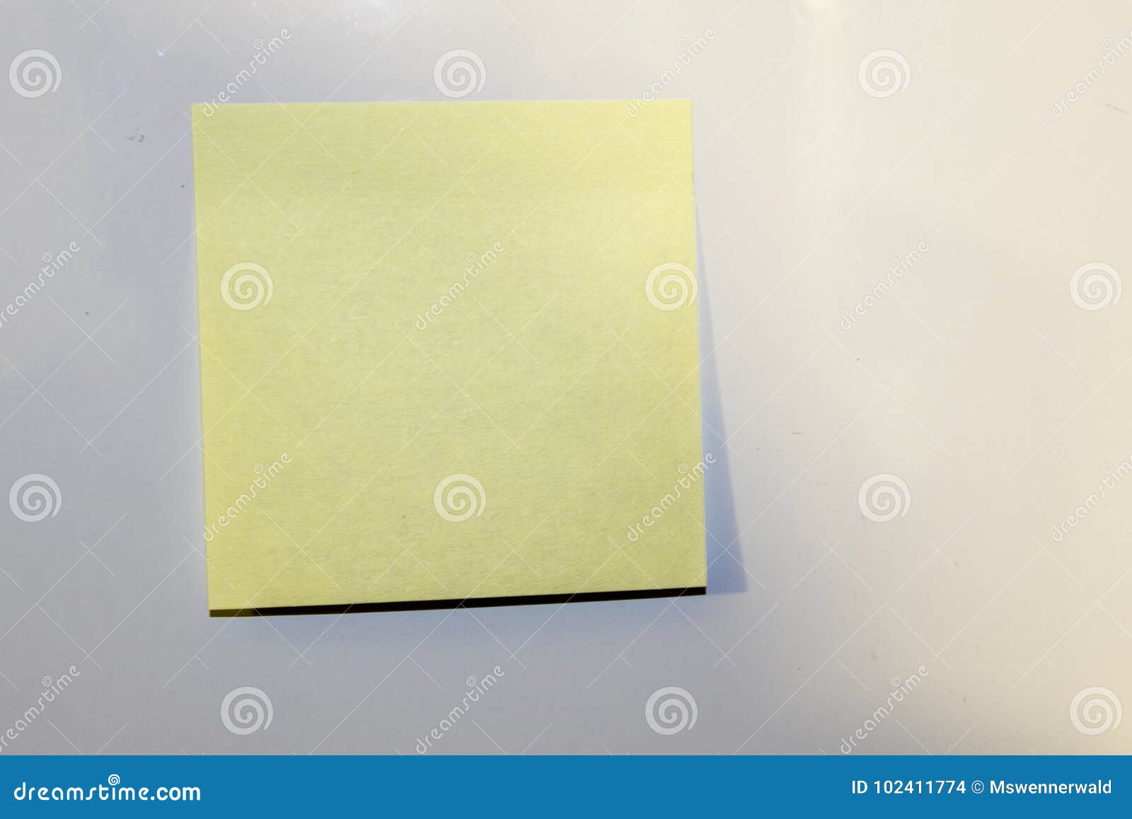 Post-it Note with No Text. Empty. Stock Photo - Image of symbolizing ...
