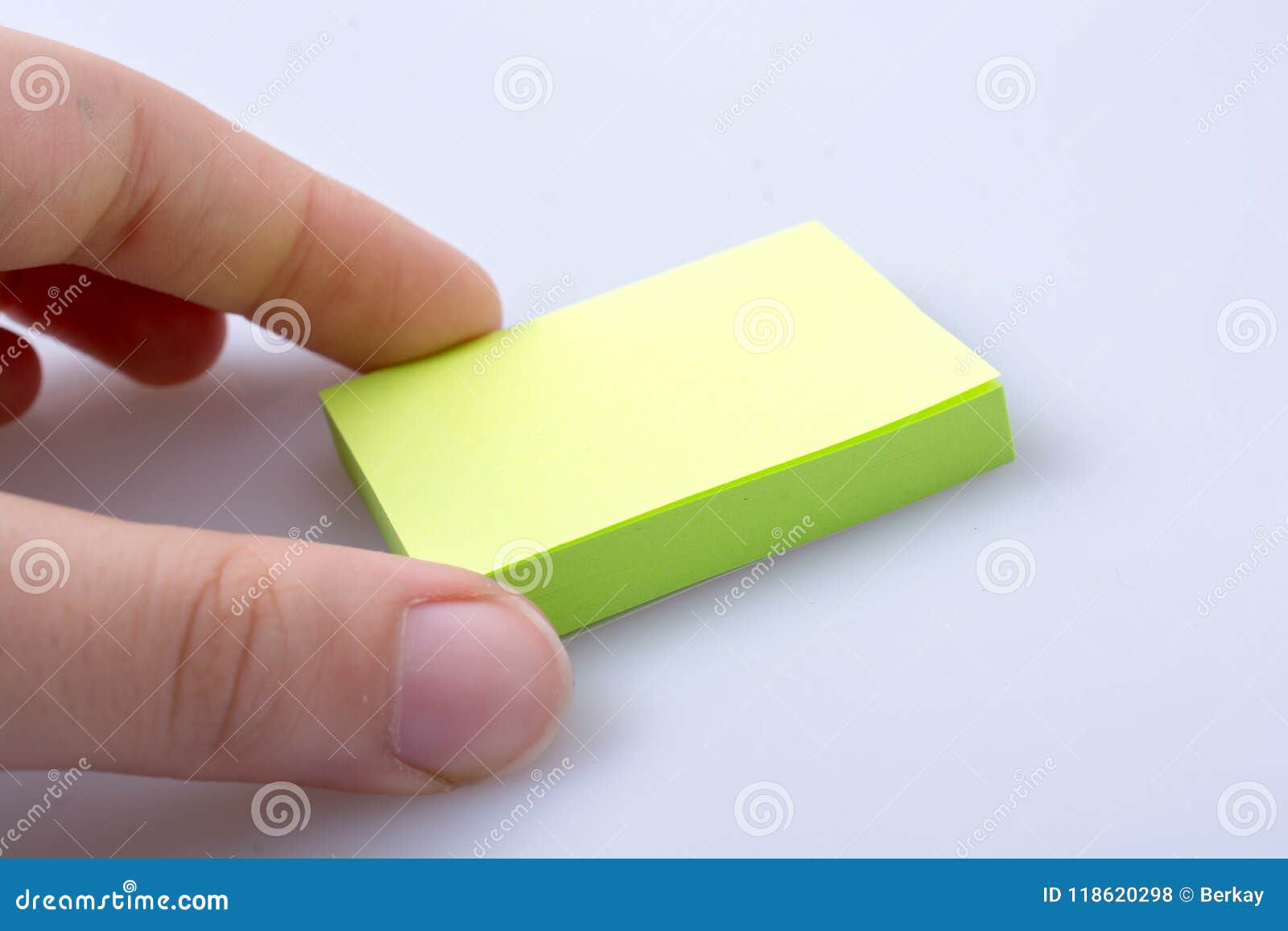 Post Note Sticker for Taking Notes in Hand Stock Photo - Image of memo ...