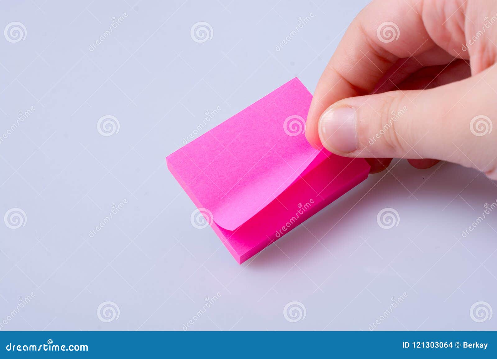 Post Note Sticker for Taking Notes in Hand Stock Photo - Image of ...